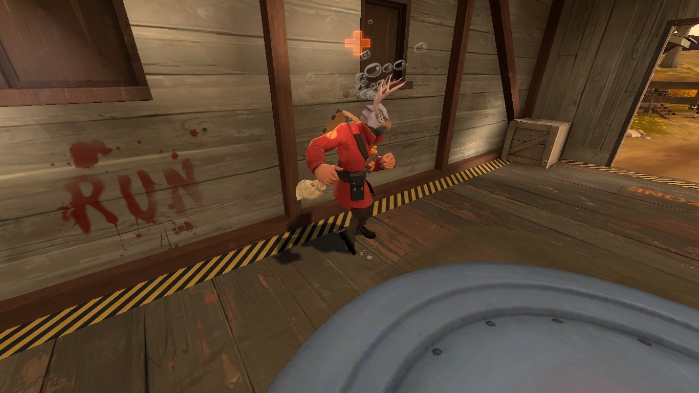 "RUN" spooky horror spray [Team Fortress 2] [Sprays]