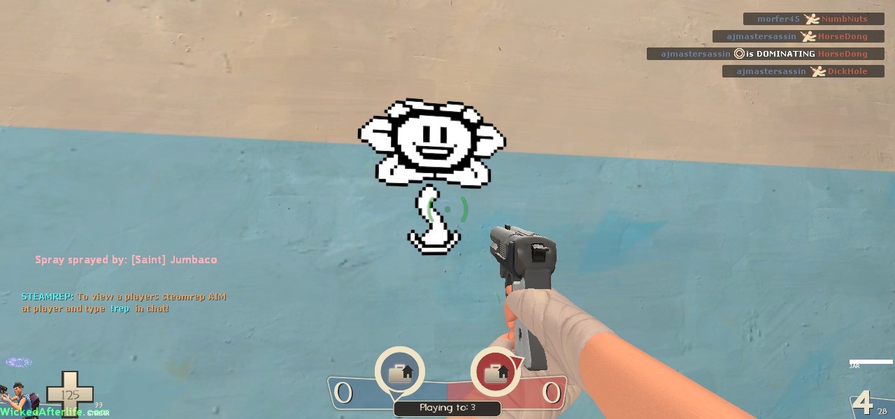 Flowey's Talking Animation (No Spoilers) [Team Fortress 2] [Sprays]