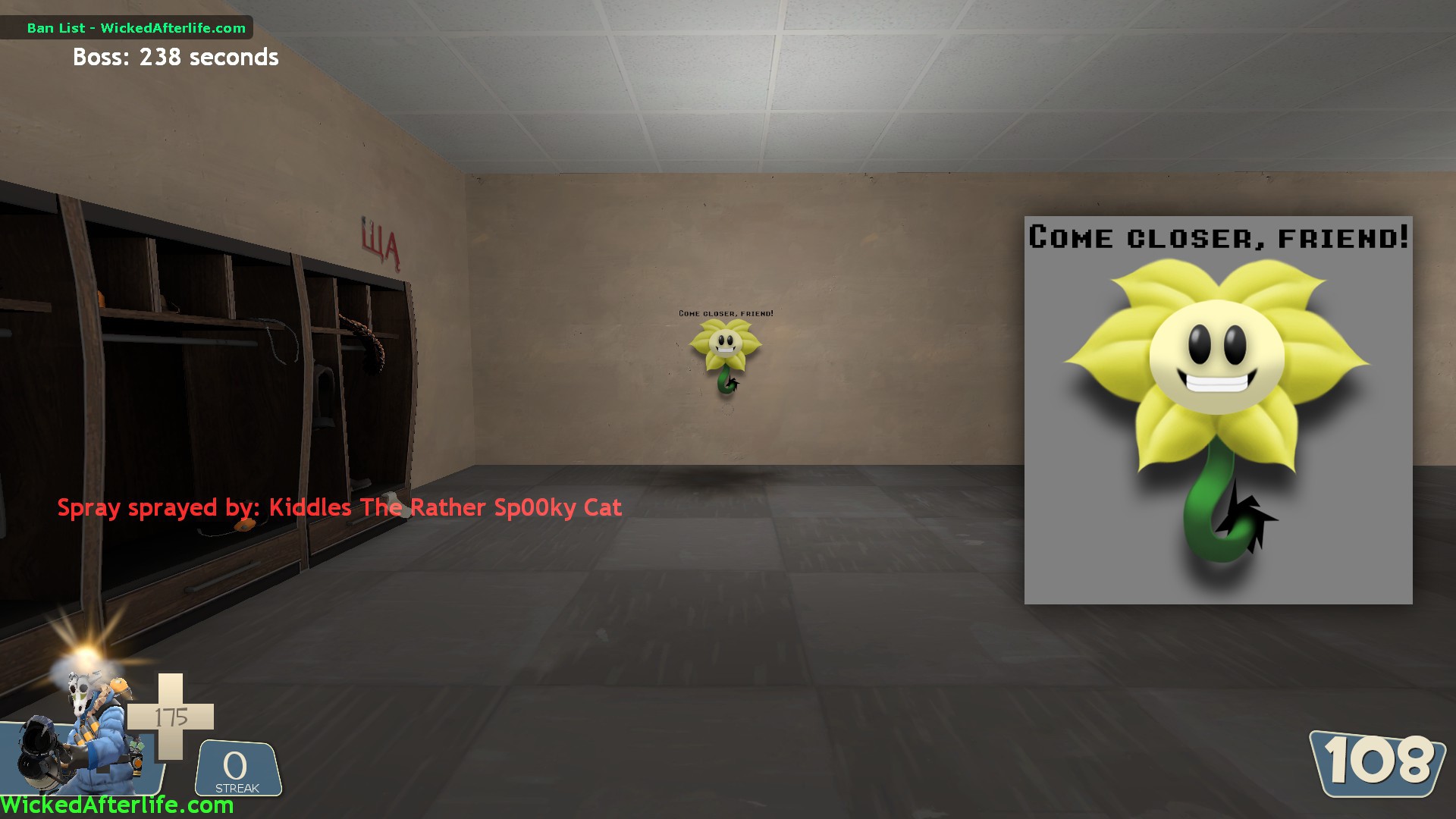 Flowey The Evil (Distance Spray) Spray for Team Fortress 2 | TF2 Sprays