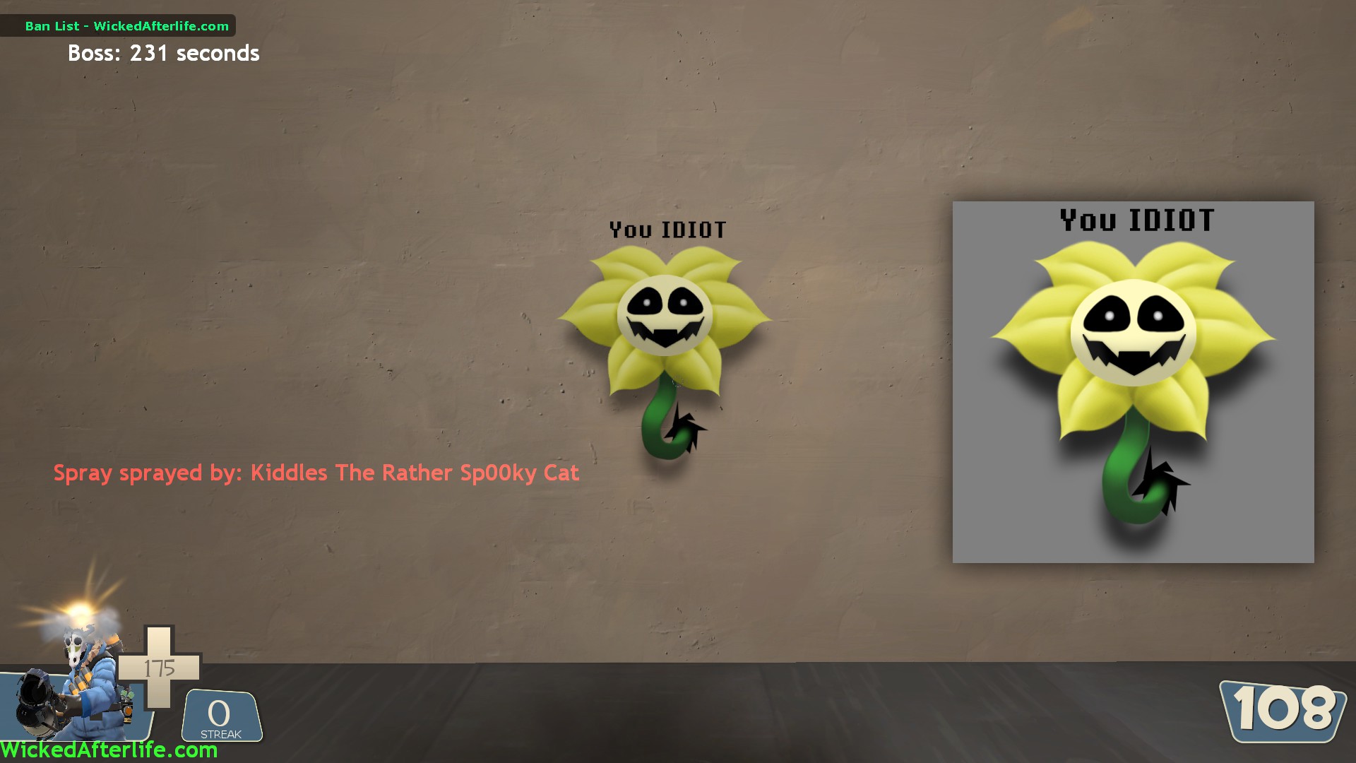 Flowey The Evil (Distance Spray) Spray for Team Fortress 2 | TF2 Sprays
