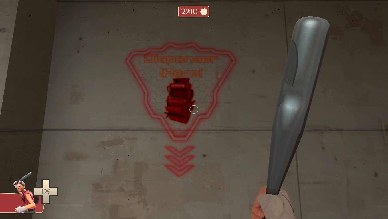 Dispenser !Here! Spray for Team Fortress 2 | TF2 Sprays