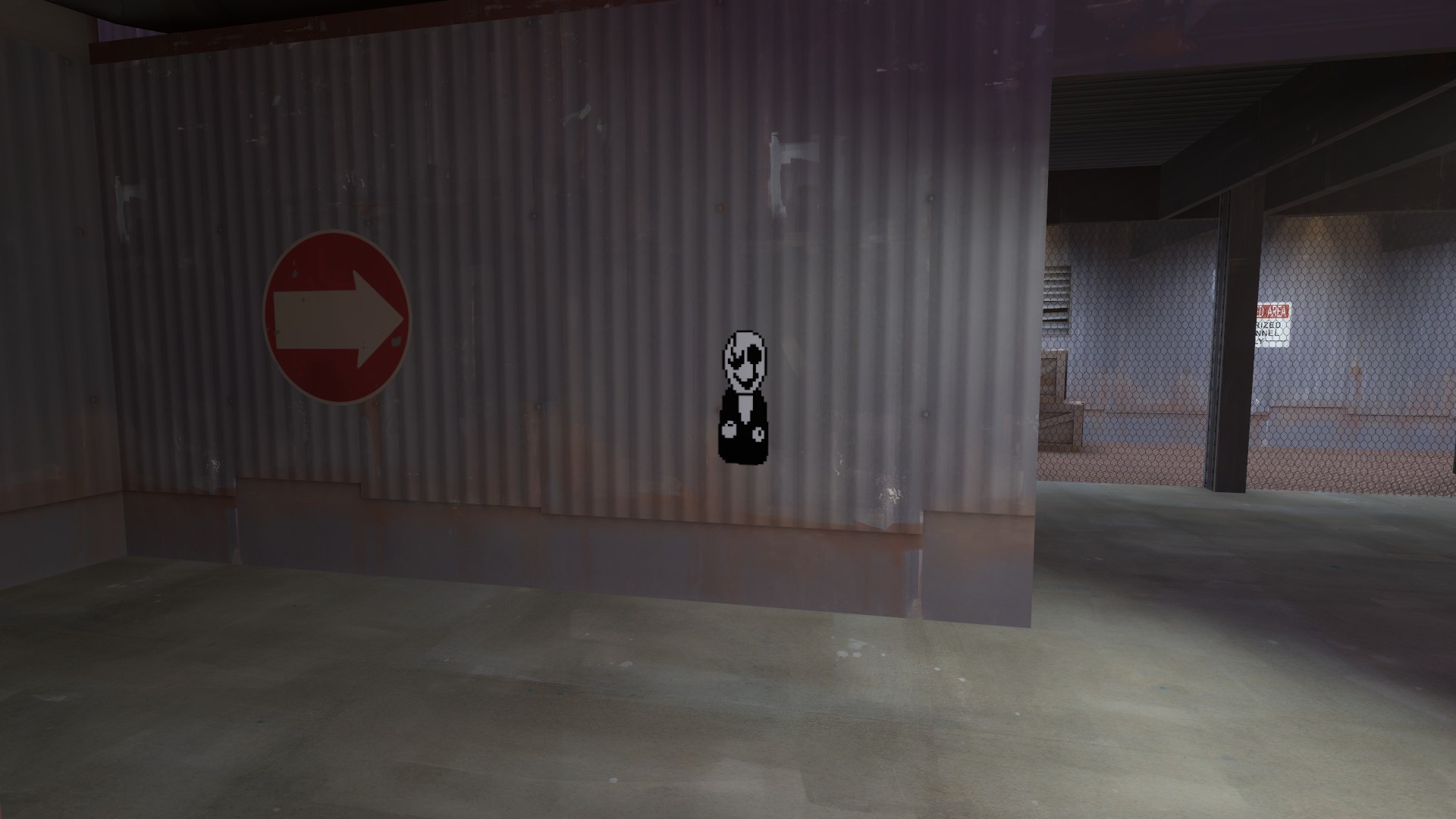 Fading W.D Gaster Spray for Team Fortress 2 | TF2 Sprays