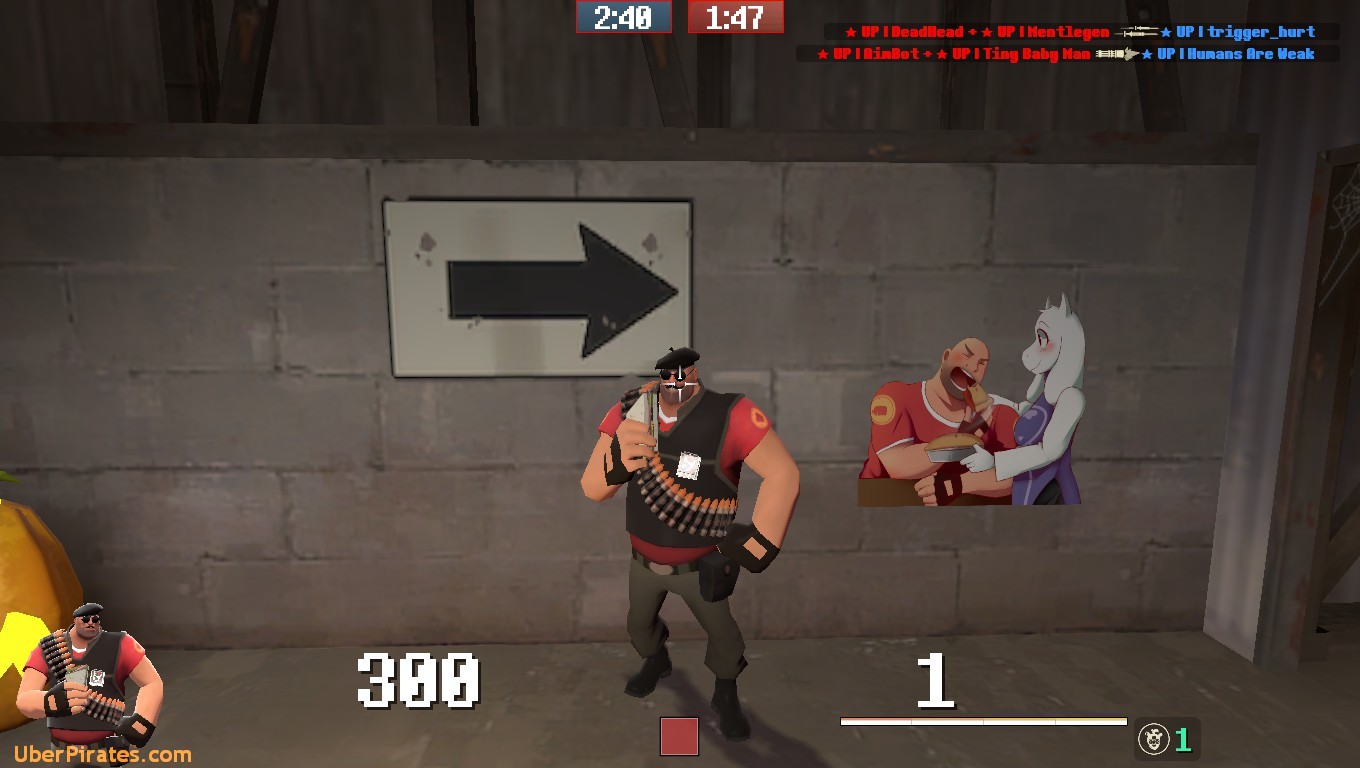 Heavy and Toriel Spray for Team Fortress 2 | TF2 Sprays