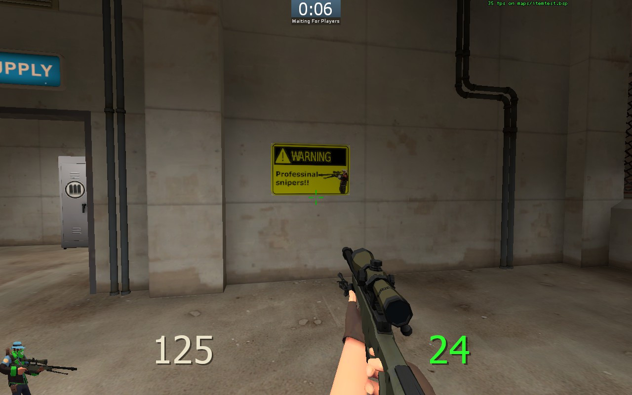 Sniper warning sign [Team Fortress 2] [Sprays]