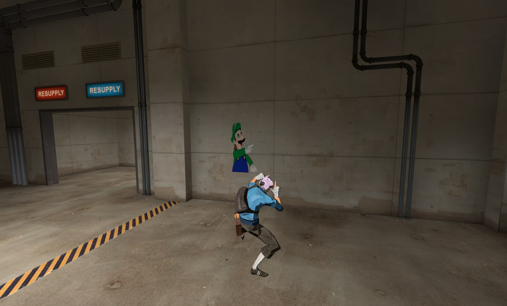 Luigi Pointing [Team Fortress 2] [Sprays]