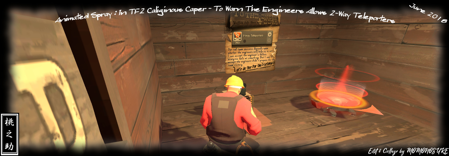 In TF2 Caliginous Caper - To Warn The Engineers [Team Fortress 2] [Sprays]