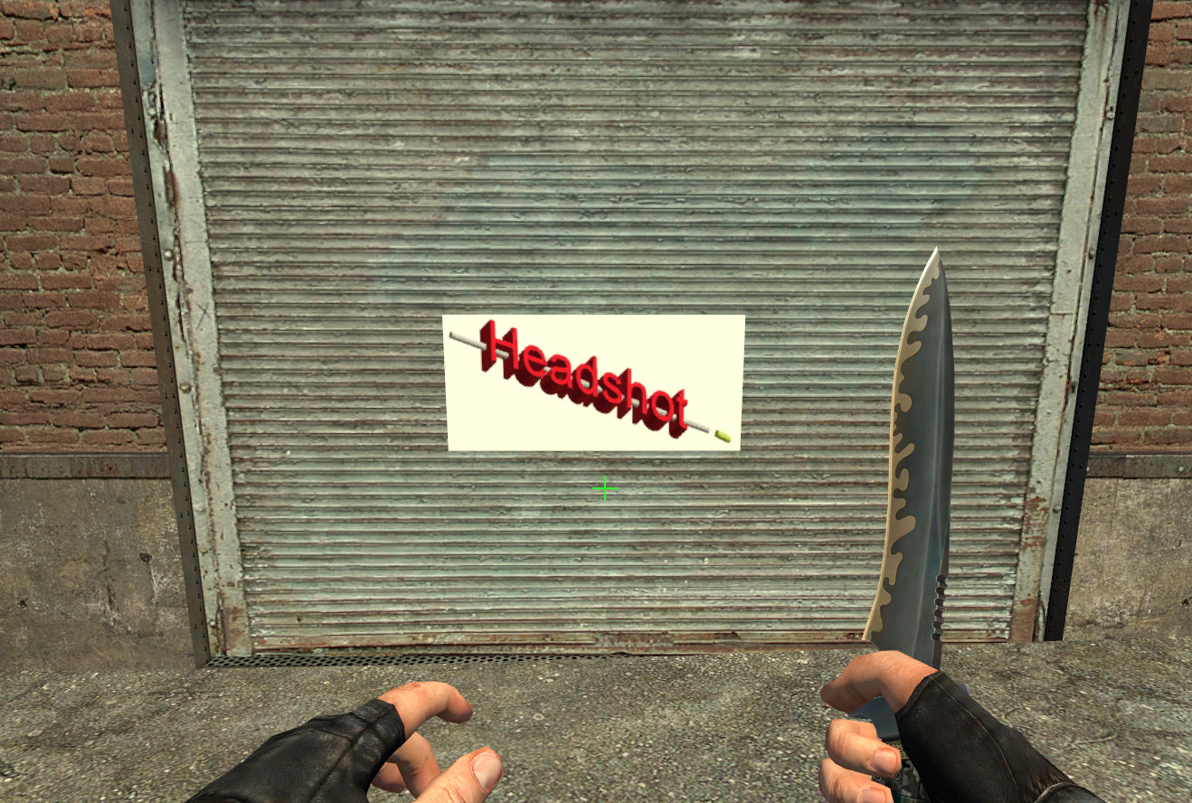 3D Headshot [Counter-Strike: Source] [Sprays]