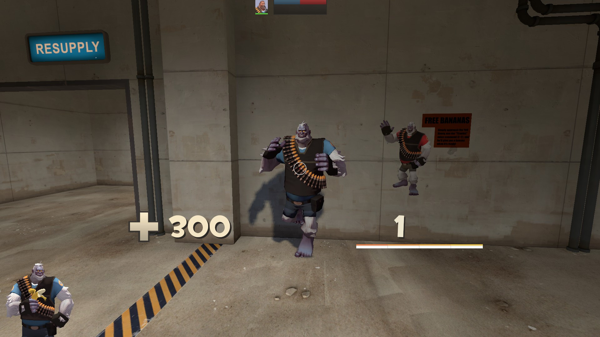 Yeti Hoovy Banana Stand Sign [Team Fortress 2] [Sprays]