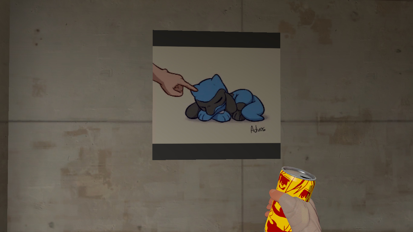 Lucario Poke! Animated spray [Team Fortress 2] [Sprays]