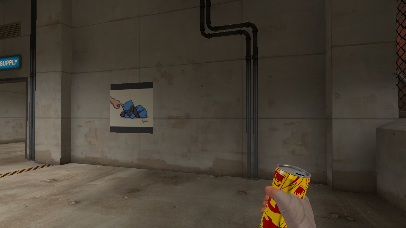 Lucario Poke! Animated spray Spray for Team Fortress 2 | TF2 Sprays