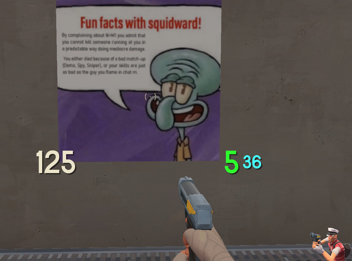 Fun Facts with Squidward Spray for Team Fortress 2 | TF2 Sprays