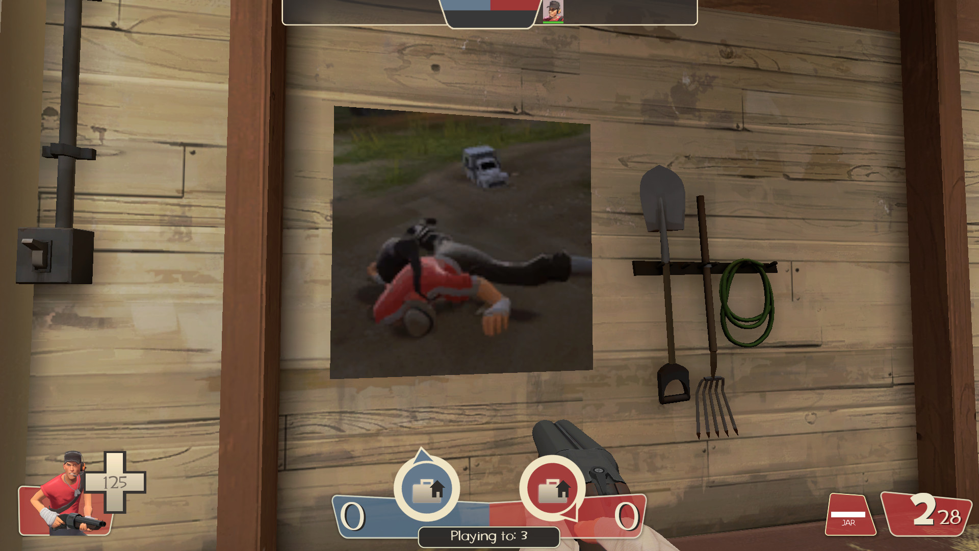 Medic's Ambulance Drives into Scout [Team Fortress 2] [Sprays]