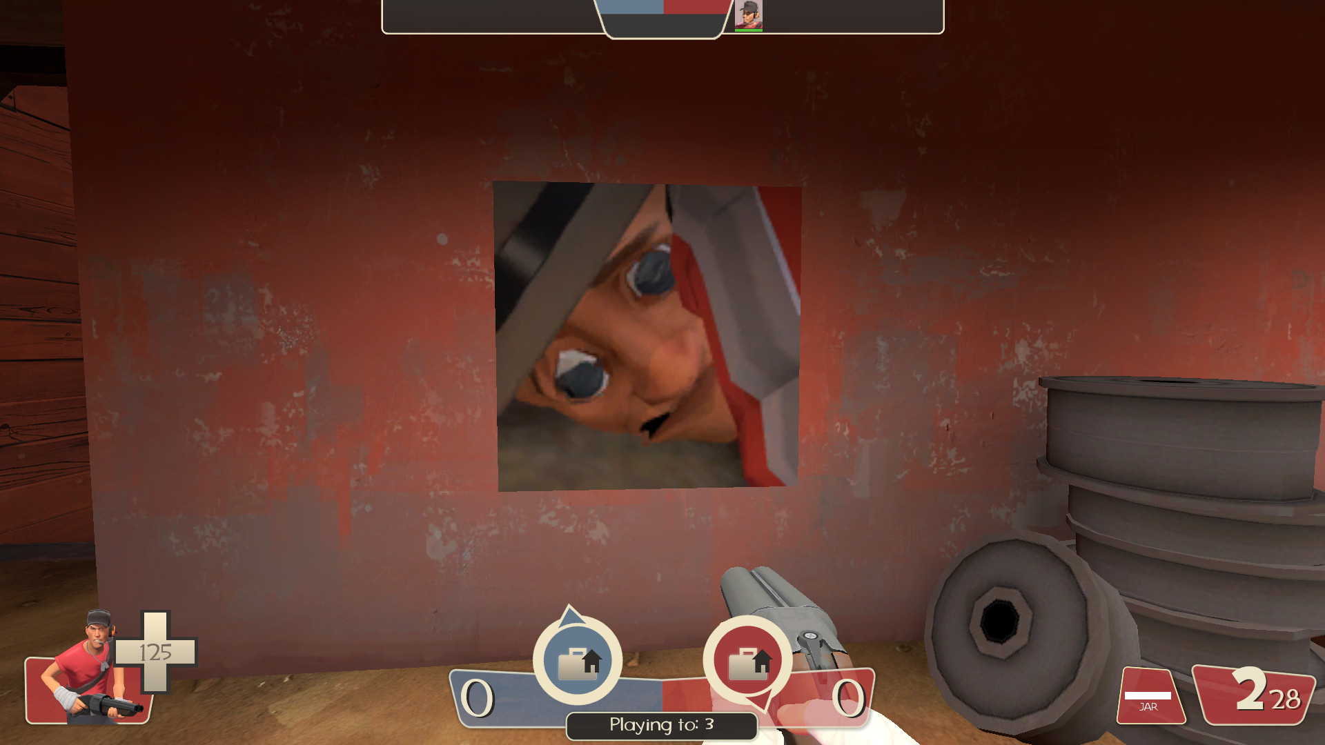 Medic's Ambulance Drives into Scout [Team Fortress 2] [Sprays]
