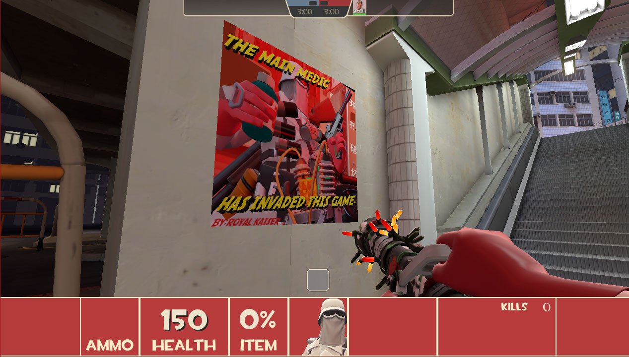 The Main Medic Has Invaded This Game Spray for Team Fortress 2 | TF2 Sprays