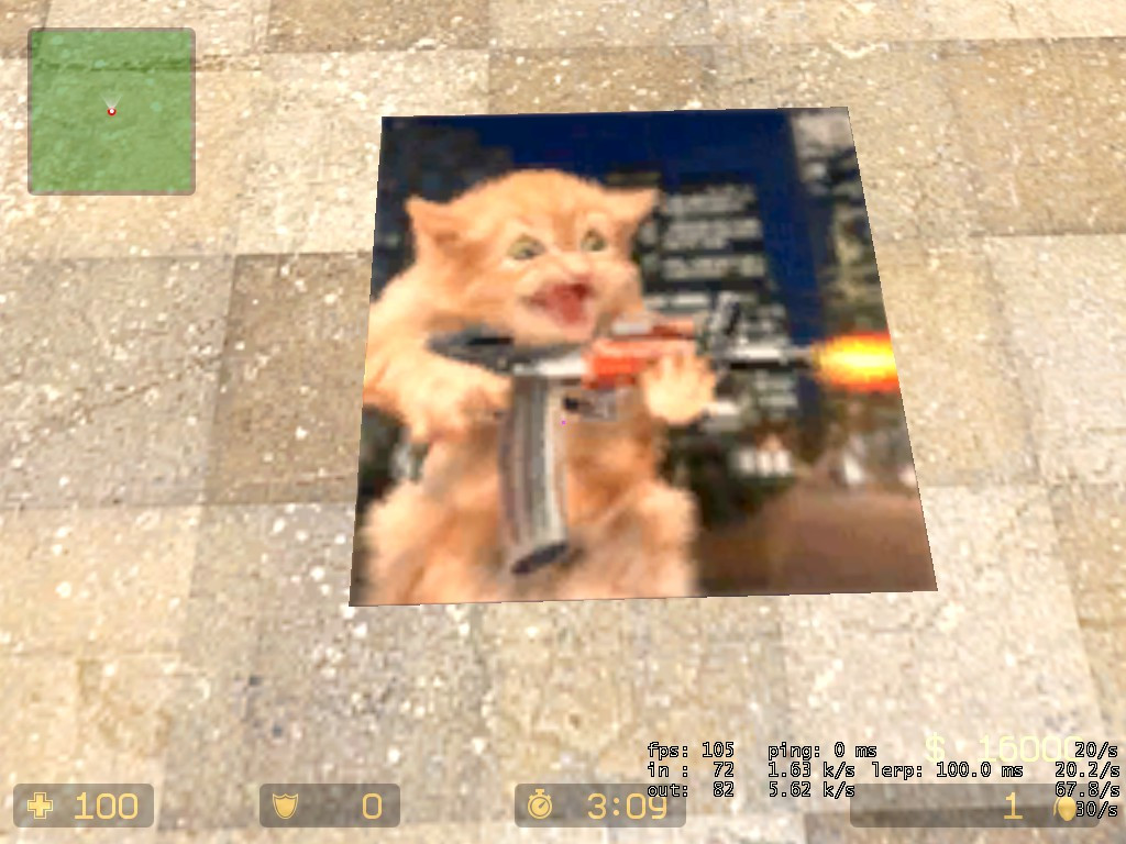 "cat fury" cat with AK-47 gif Spray for Counter-Strike: Source | CS:S ...