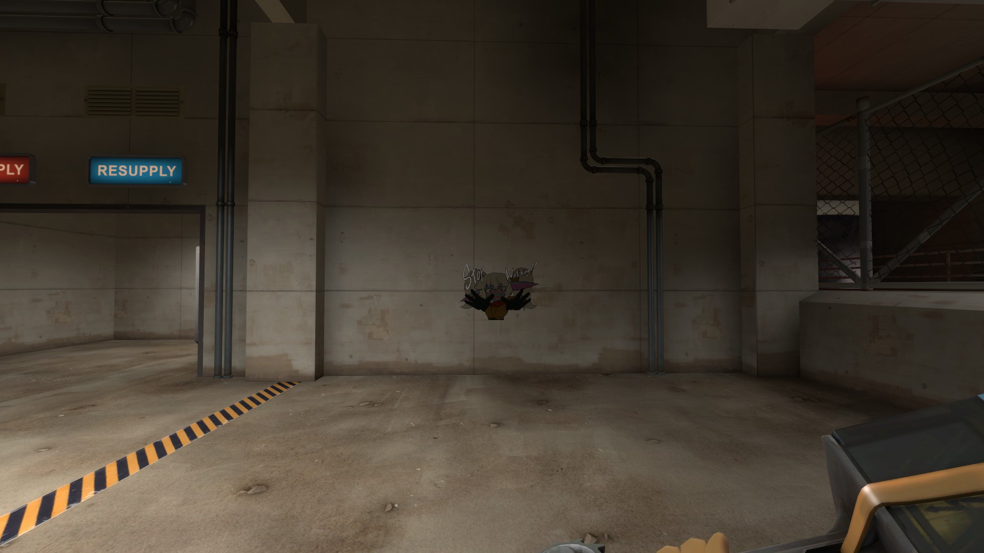 Poppy 'Stop Watching!' Spray for Team Fortress 2 | TF2 Sprays