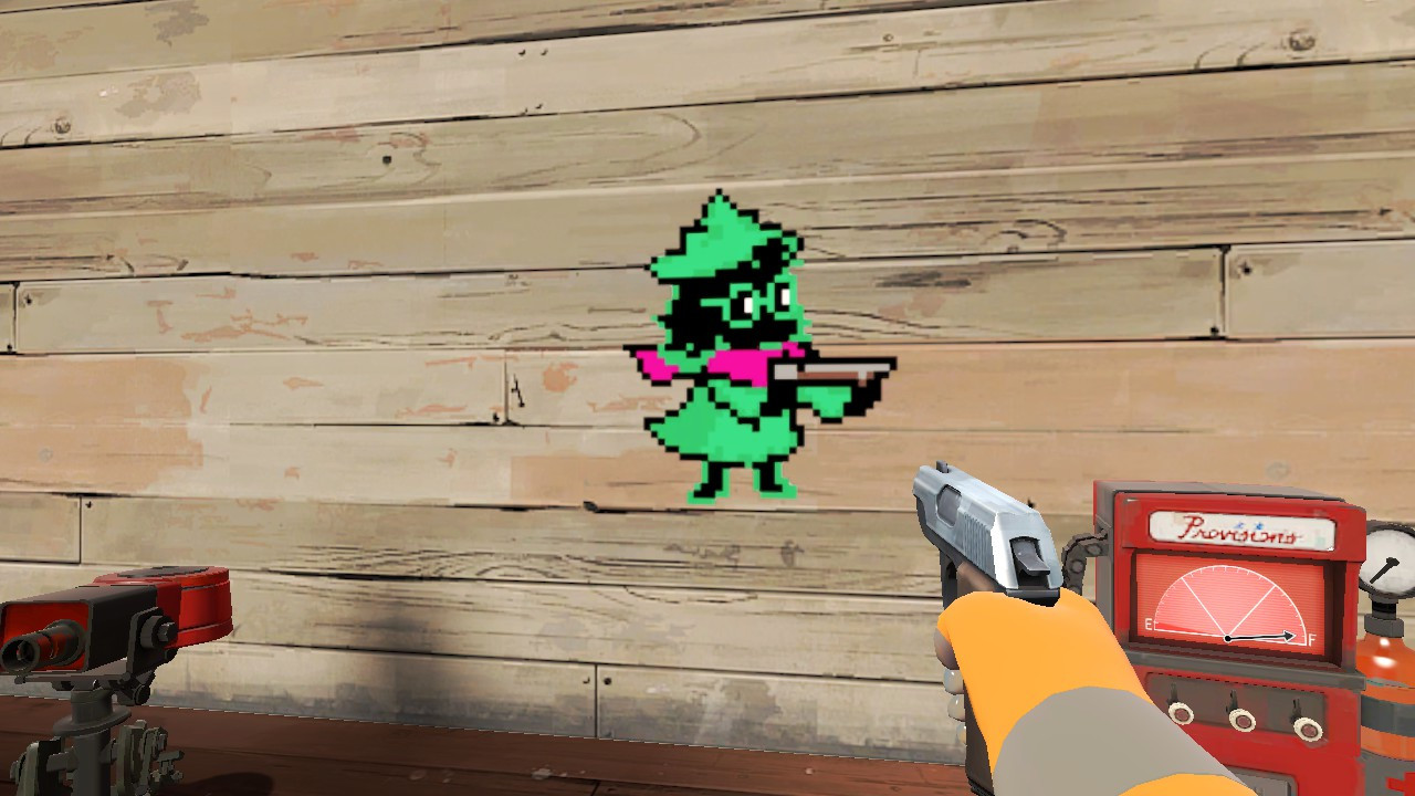 Ralsei with Gun Spray for Team Fortress 2 | TF2 Sprays