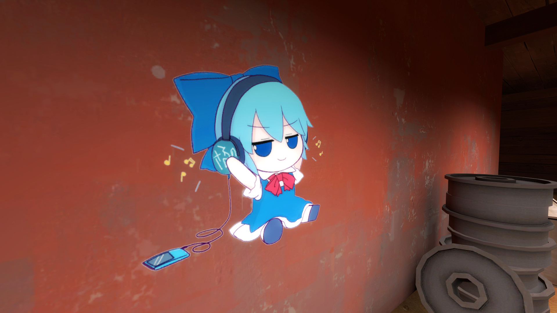 Fumo Cirno. [Team Fortress 2] [Sprays]