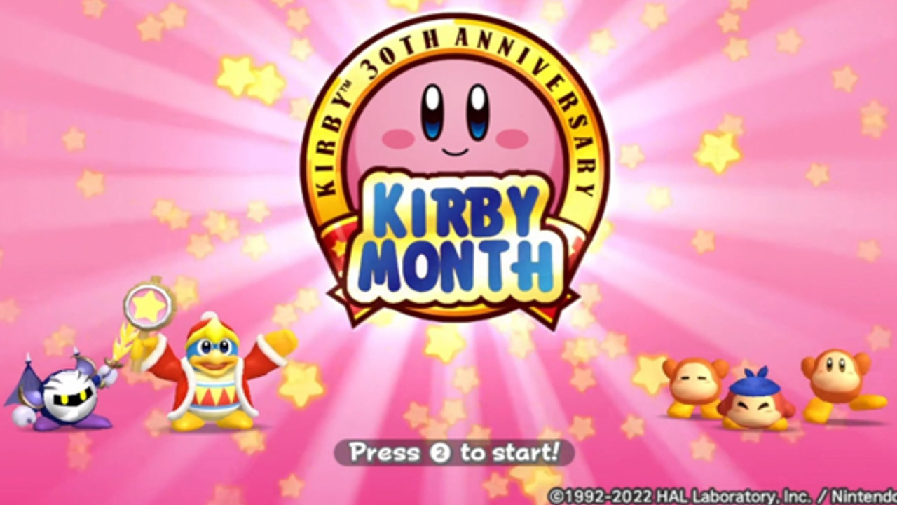 Kirby Month Title Screen Spray for Kirby's Dream Collection: Special ...