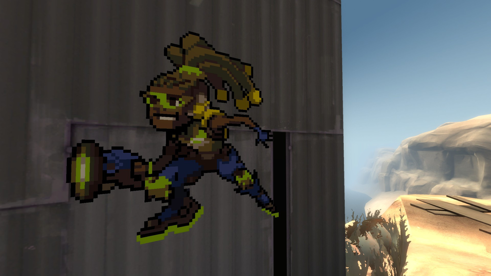 Lúcio Pixel [Team Fortress 2] [Sprays]