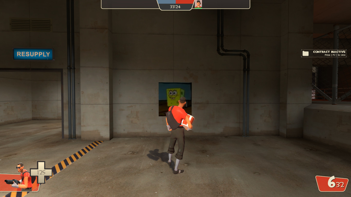Naked Spongebob with no arms Spray for Team Fortress 2 | TF2 Sprays