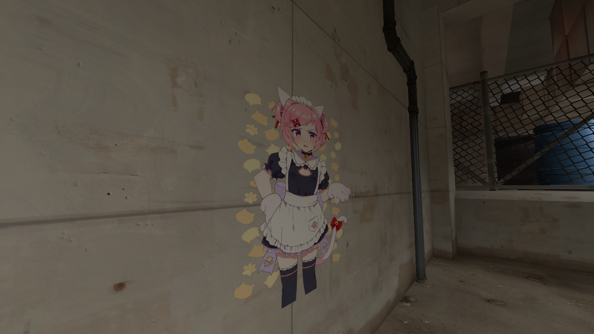 Natsuki Catgirl Maid Spray for Team Fortress 2 | TF2 Sprays