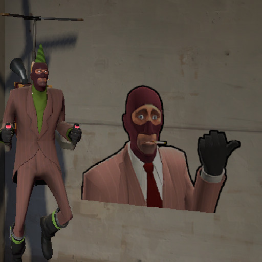 Spy Spray "LOOK!" Spray for Team Fortress 2 | TF2 Sprays