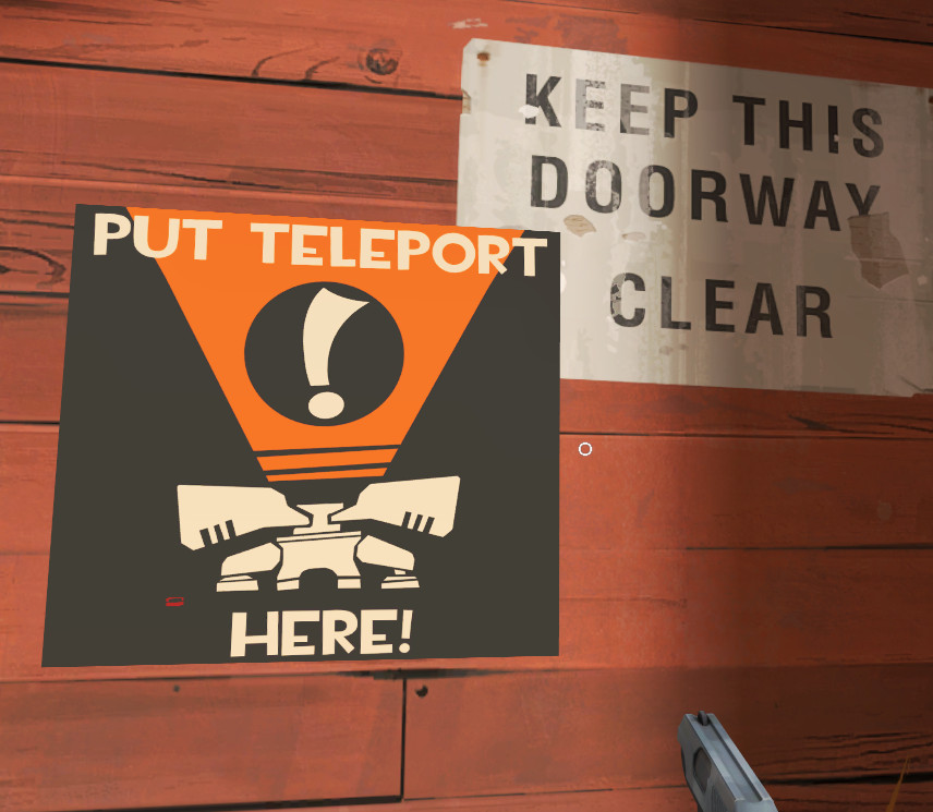 Put Teleport Here! Spray for Team Fortress 2 | TF2 Sprays