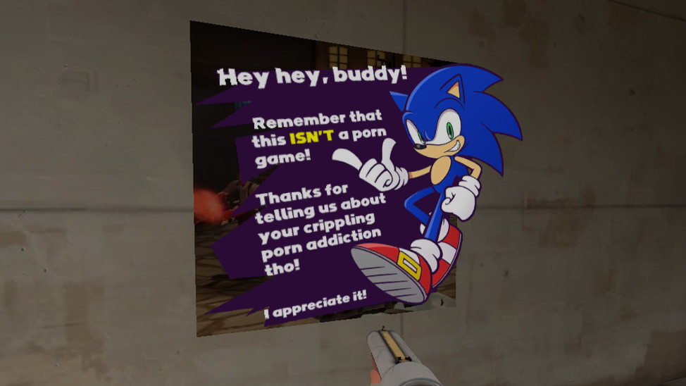 Sonic covers NSFW! Spray for Team Fortress 2 | TF2 Sprays