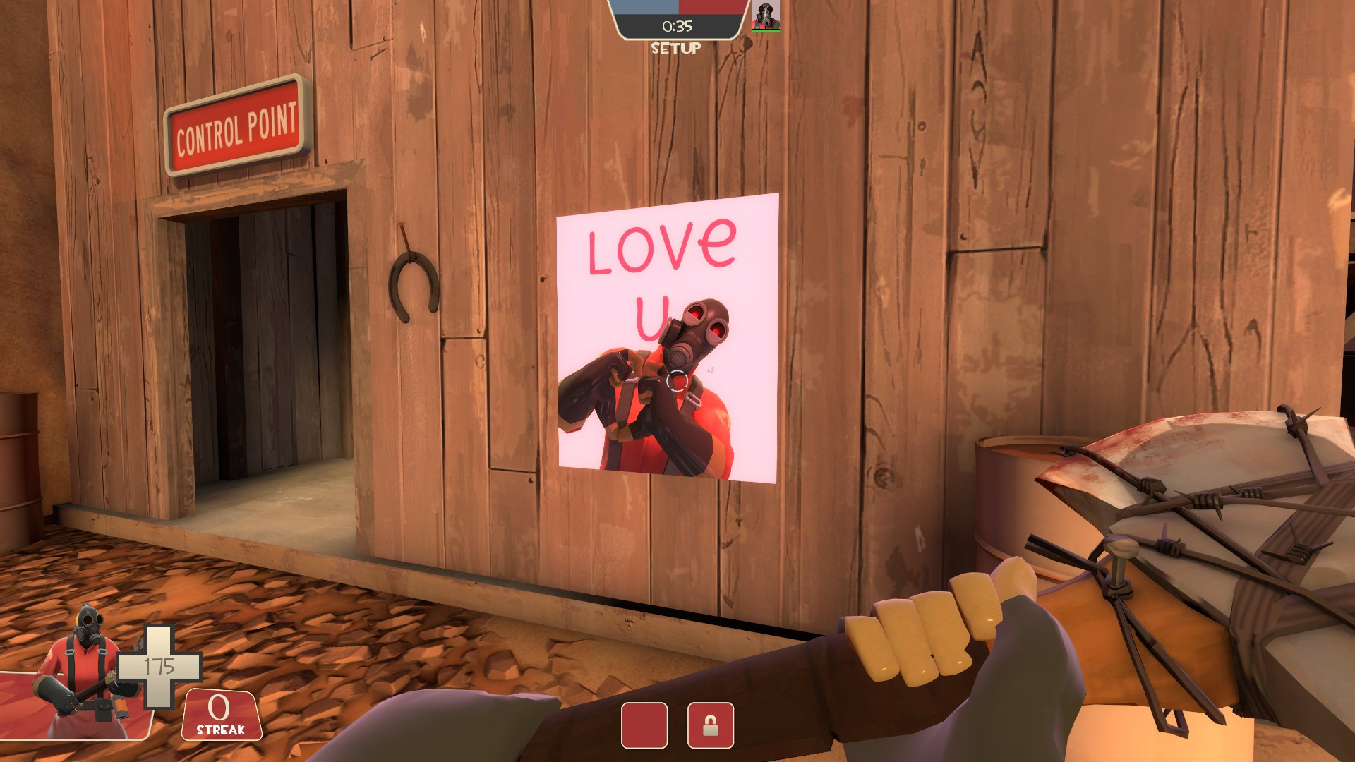 Pyro "Love U" Spray for Team Fortress 2 | TF2 Sprays