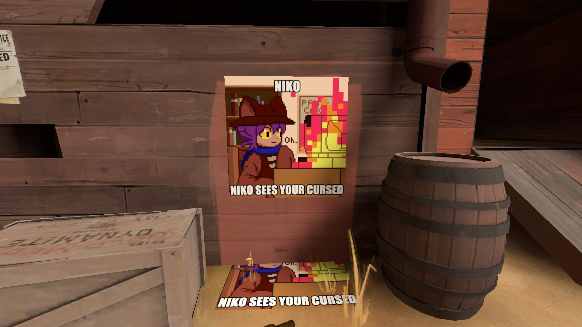 Niko sees your cursed[Oneshot] Spray for Team Fortress 2 | TF2 Sprays