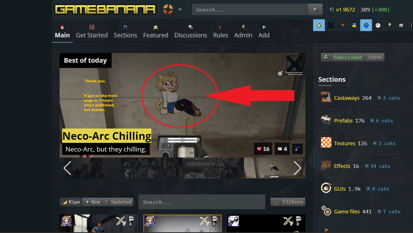 Neco-Arc Chilling Spray for Team Fortress 2 | TF2 Sprays