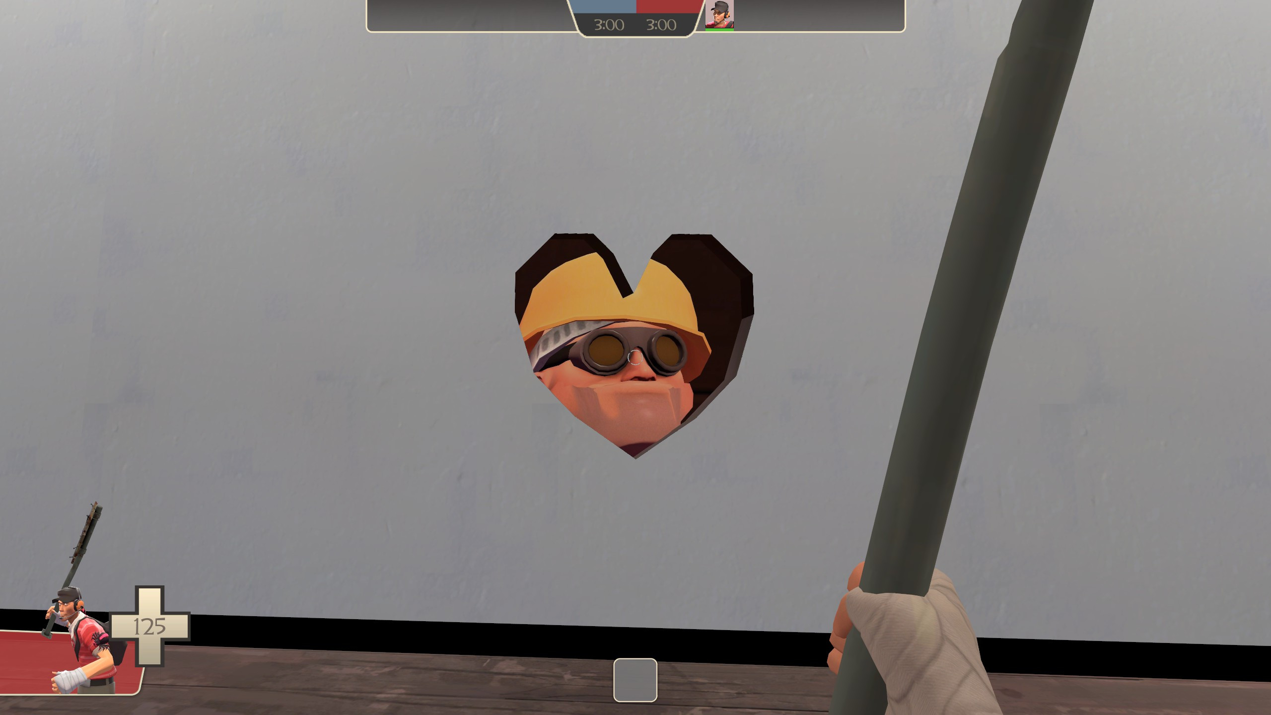 The engineer looks in love [Team Fortress 2] [Sprays]