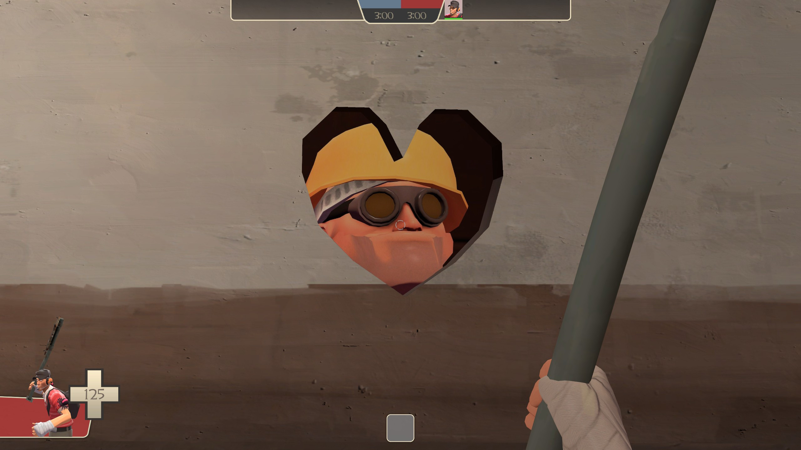 The engineer looks in love [Team Fortress 2] [Sprays]