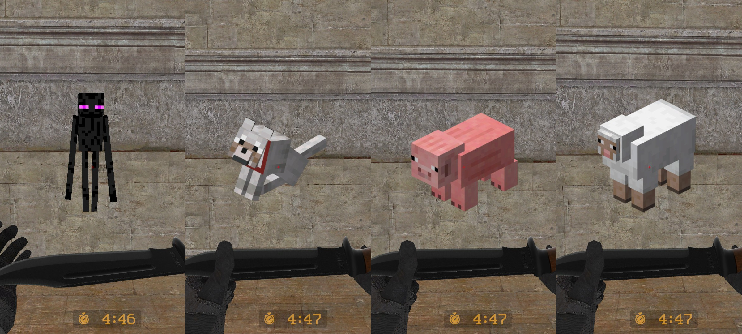 Minecraft mobs spray pack + 2 animated [Counter-Strike: Source] [Sprays]