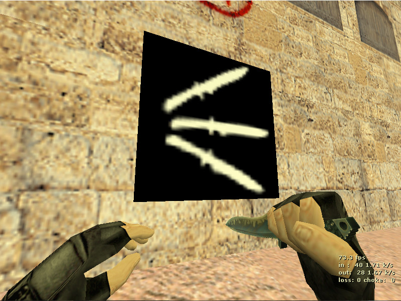 Triple Knife Spray [Counter-Strike 1.6] [Sprays]