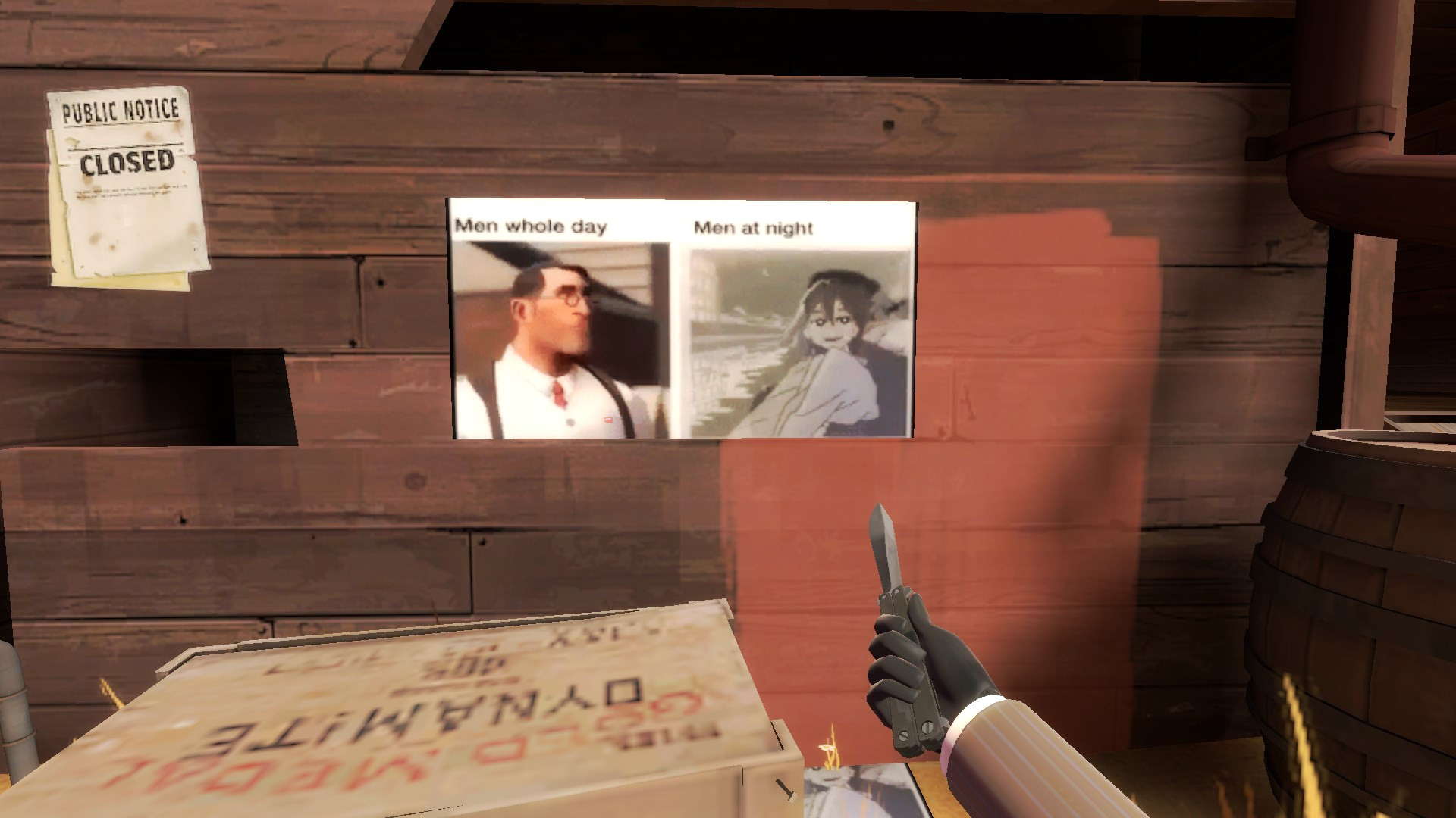 Man whole day;Man at night Spray for Team Fortress 2 | TF2 Sprays