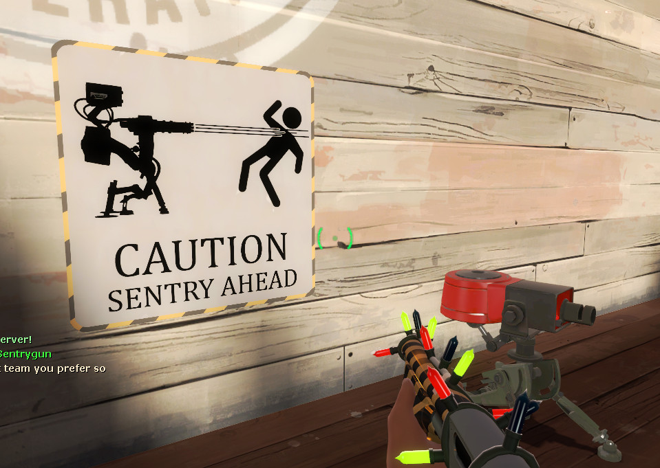Sentry Ahead! spray Spray for Team Fortress 2 | TF2 Sprays