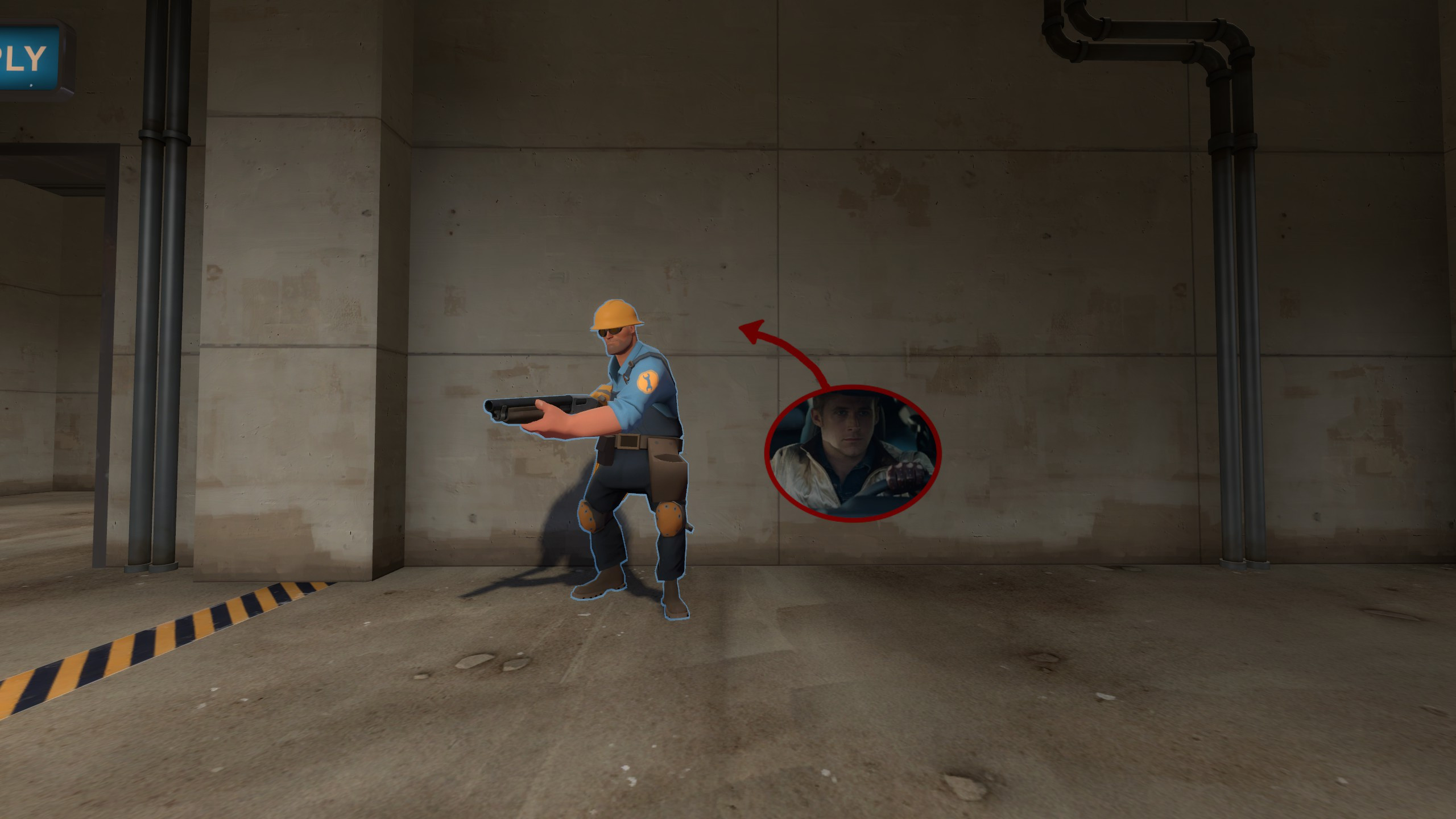 Ryan Gosling (Driver) Red Circle Spray Spray for Team Fortress 2 | TF2 ...