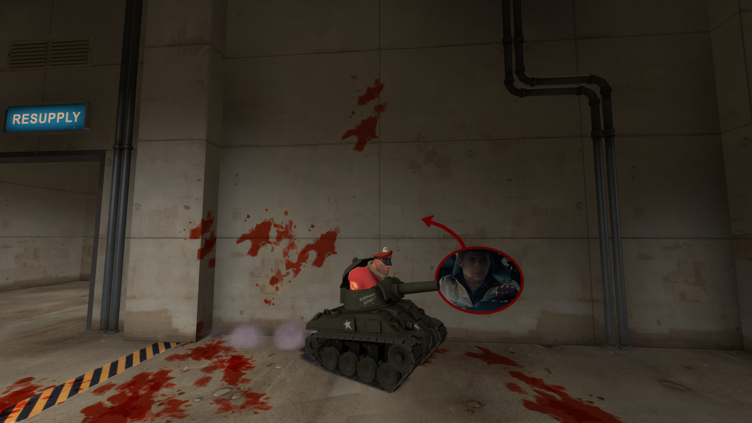 Ryan Gosling (Driver) Red Circle Spray Spray for Team Fortress 2 | TF2 ...