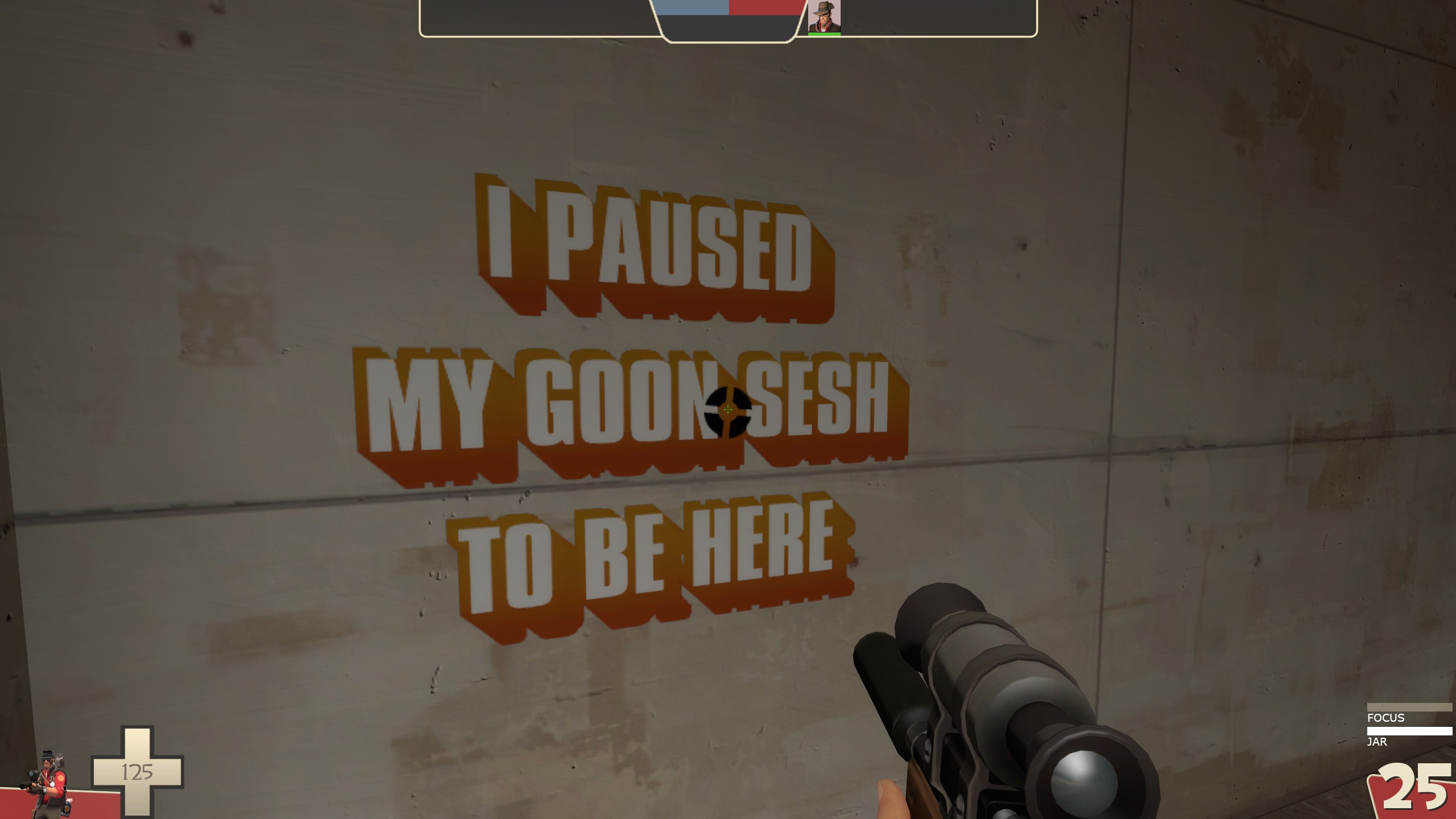 I Paused My Goon Sesh To Be Here Spray for Team Fortress 2 | TF2 Sprays