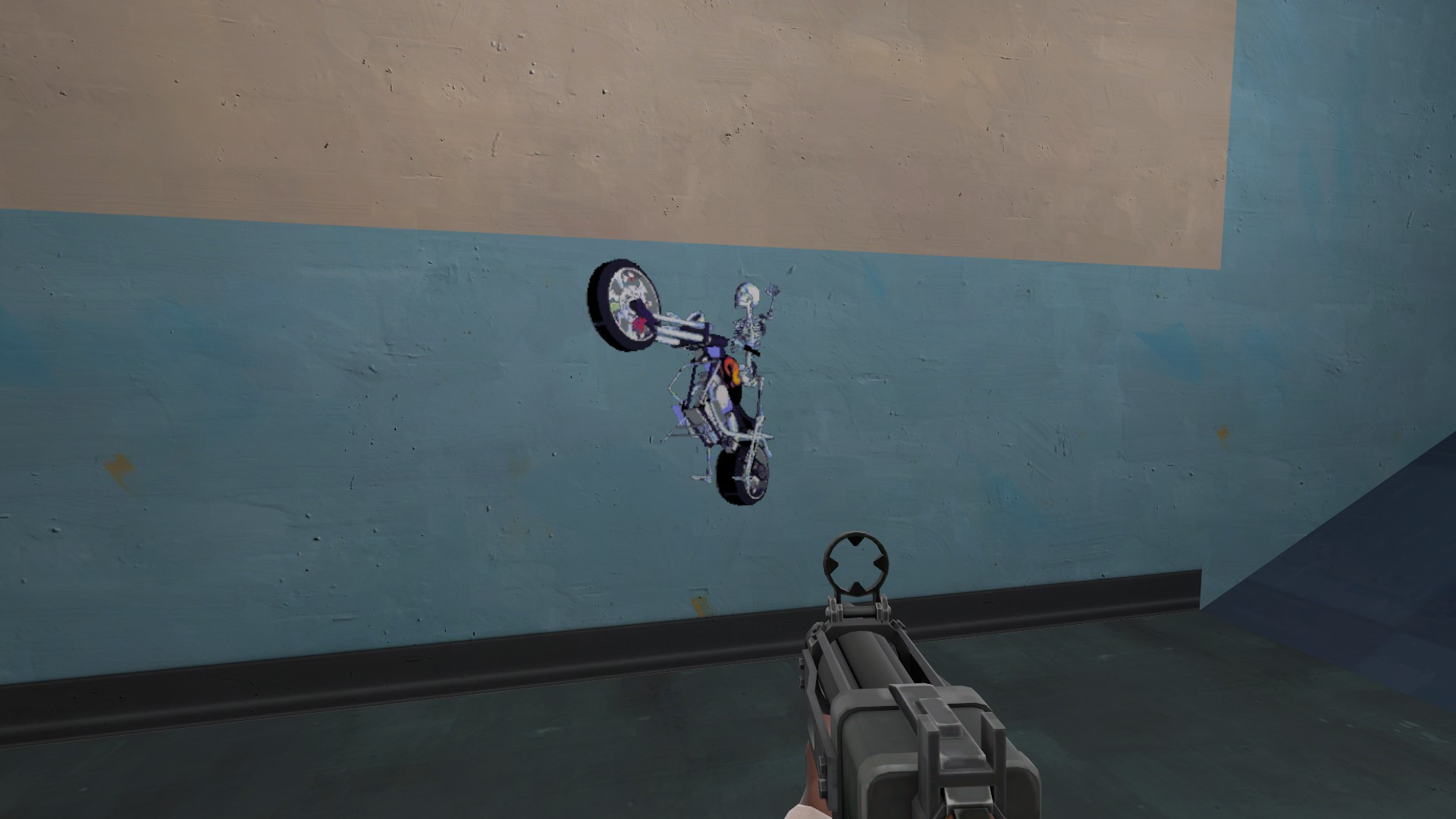 Cool Skeleton on a Motorcycle Spray for Team Fortress 2 | TF2 Sprays