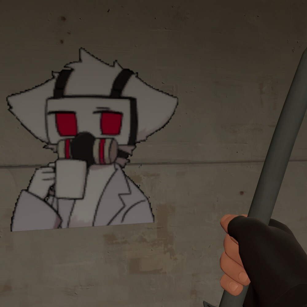 Dr. K Drinking Coffee Spray for Team Fortress 2 | TF2 Sprays