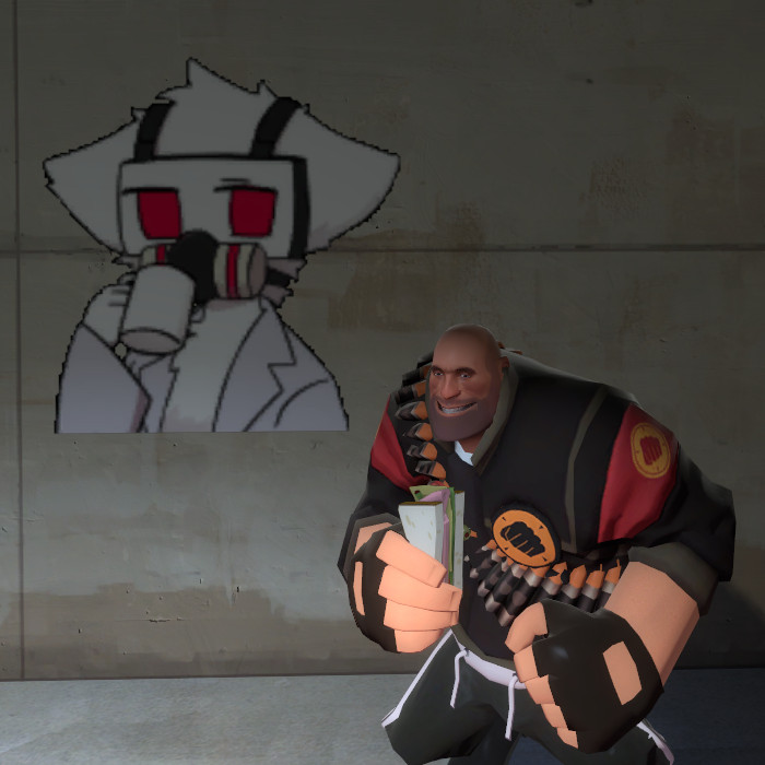 Dr. K Drinking Coffee Spray for Team Fortress 2 | TF2 Sprays
