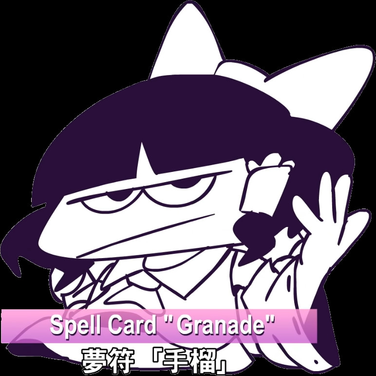 Sr. Pelo Touhou Spell Card Portraits Spray for Team Fortress 2 | TF2 Sprays