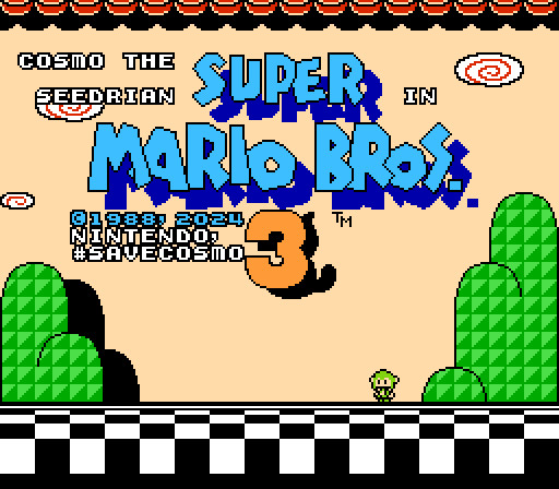 Cosmo the Seedrian in SMB3 Spray for Super Mario Bros 3 | SMB3 Sprays