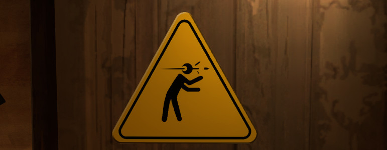 Sniper Caution Sign Spray for Team Fortress 2 | TF2 Sprays