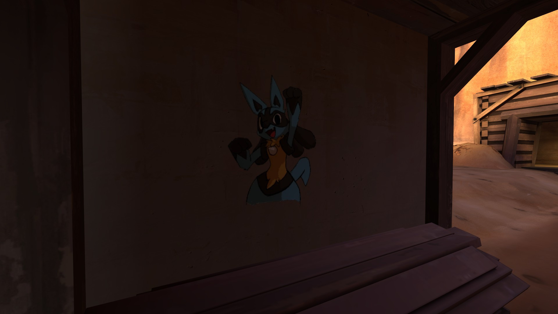 Lucario Cheering (Animated) Spray for Team Fortress 2 | TF2 Sprays