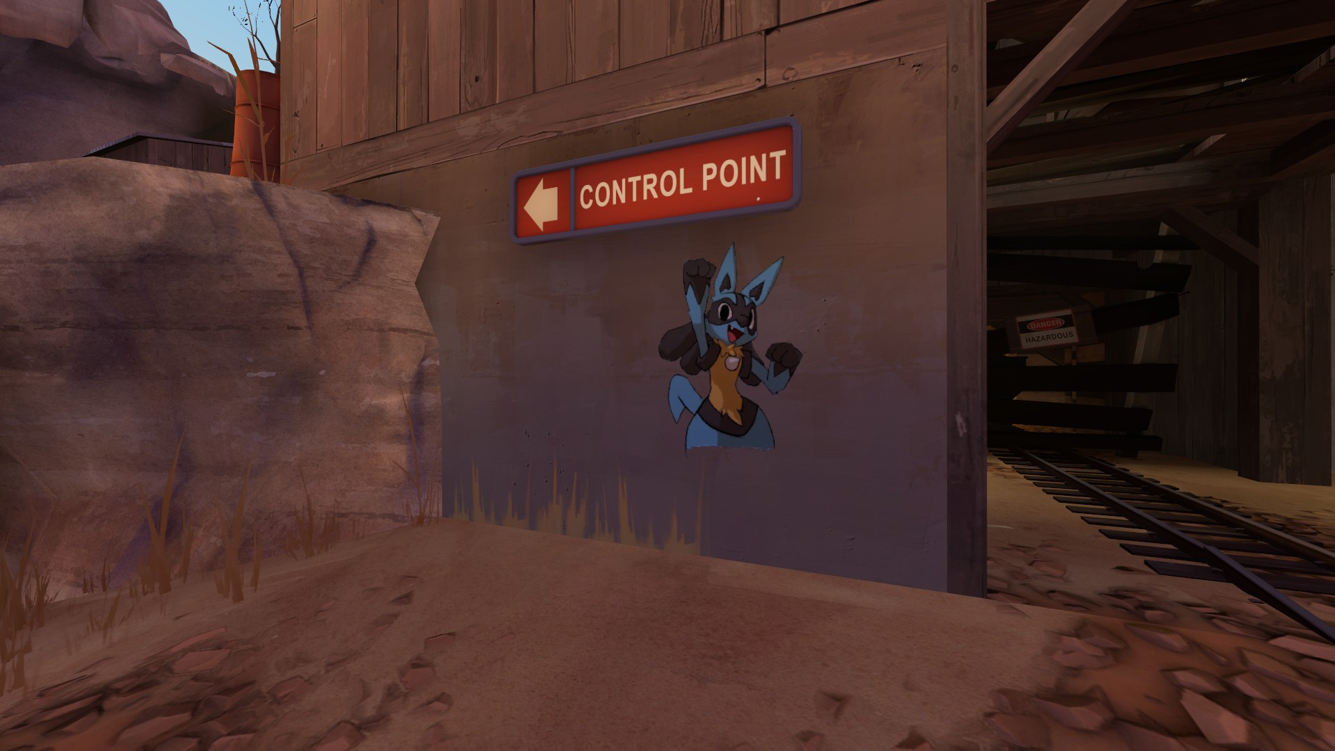 Lucario Cheering (Animated) Spray for Team Fortress 2 | TF2 Sprays