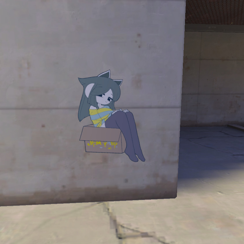 Temmie in a Box Spray for Team Fortress 2 | TF2 Sprays